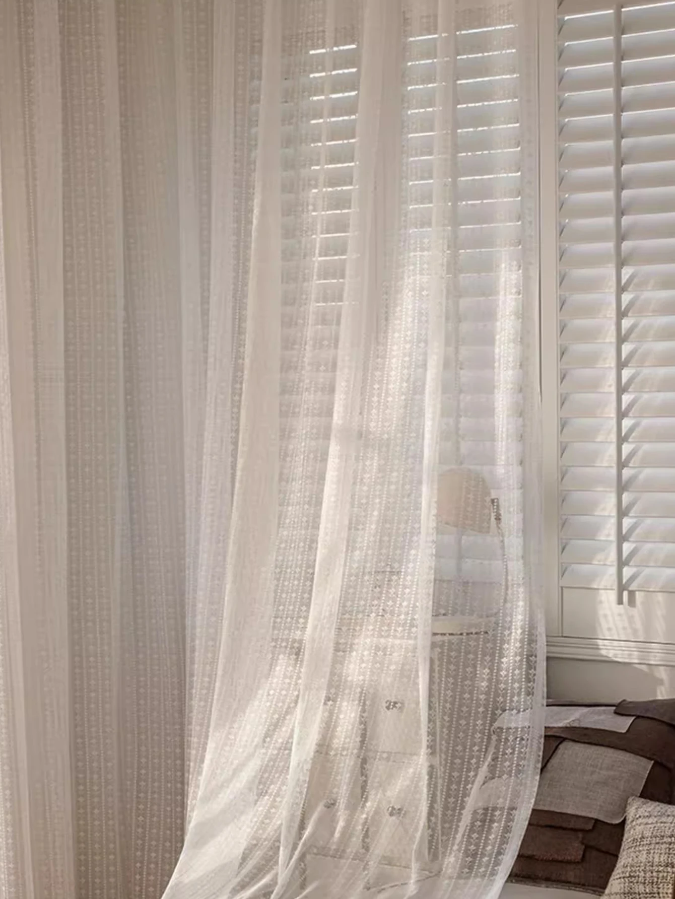 Cortinas-transparentes-de-tul-romano-de-Color-blanco-c-modas-cl-sicas ...