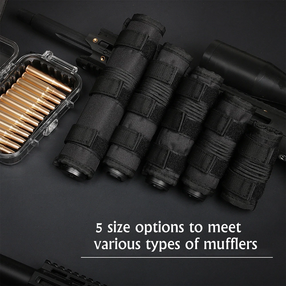 4/5/6/7/9inch Tactical Suppressor Protective Cases For Hunting Shooting ...