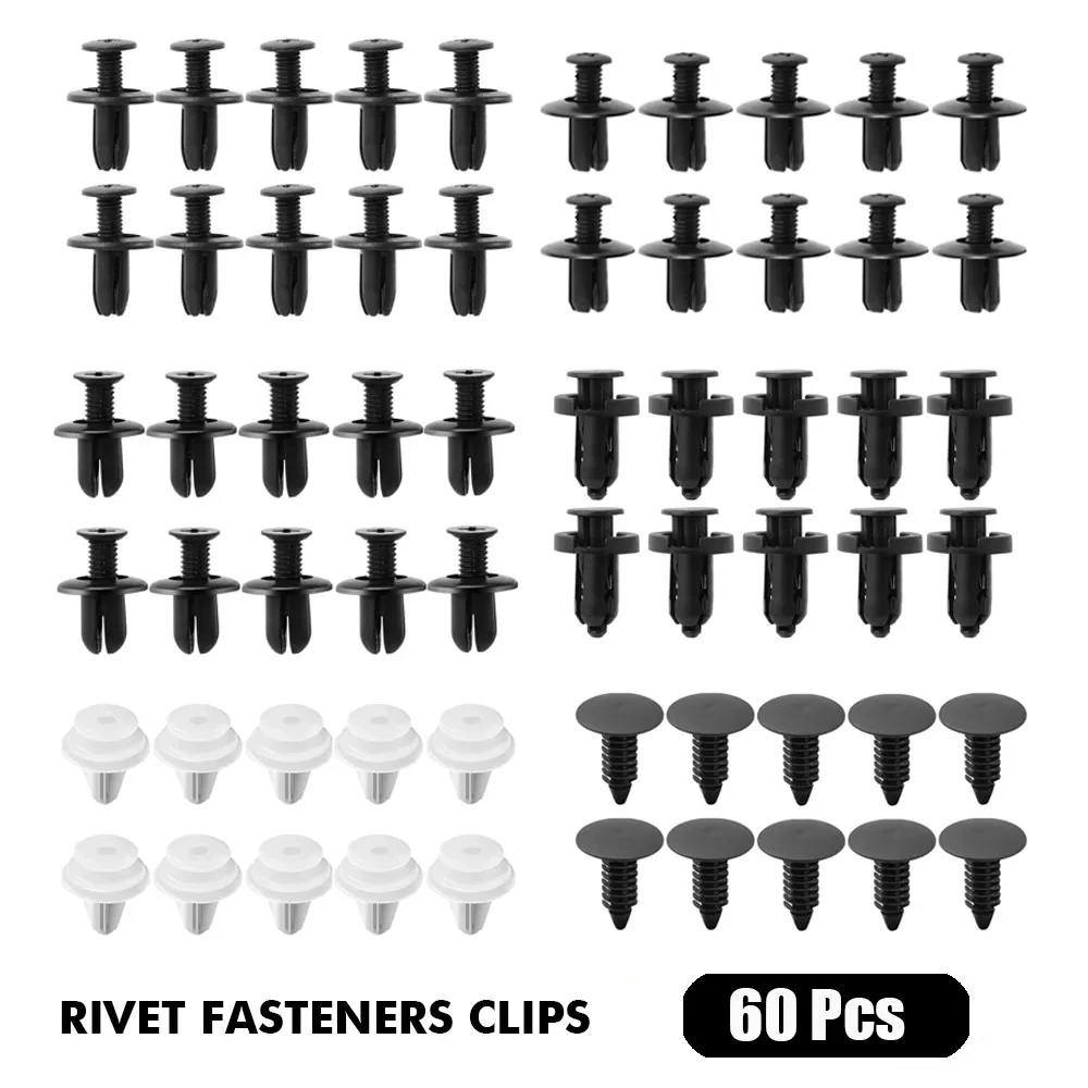 60pcs-Auto-Fastener-Clip-Car-Body-Bumper-Rivet-Retainer-Clips-For-Bmw ...
