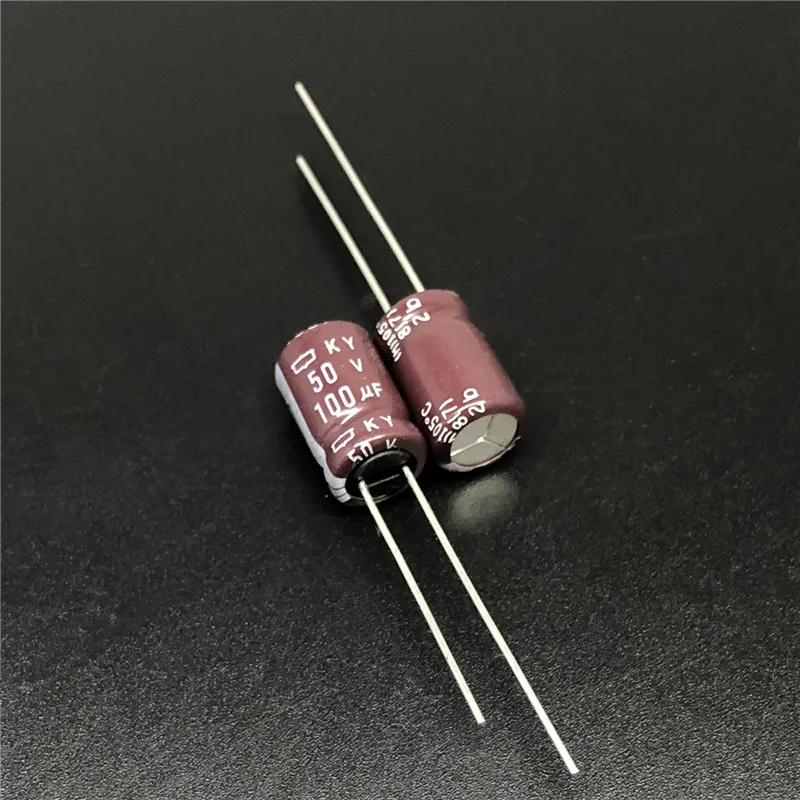 10pcs/100pcs 100uF 50V Nippon Chemi-con NCC KY Série 8x11.5mm Baixo ESR ...