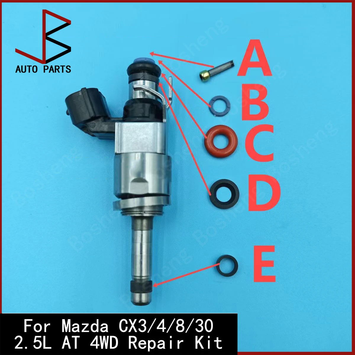 500 Pieces/Lot Fuel Injector Nozzle Repair Kit Gasket Ring For Mazda ...