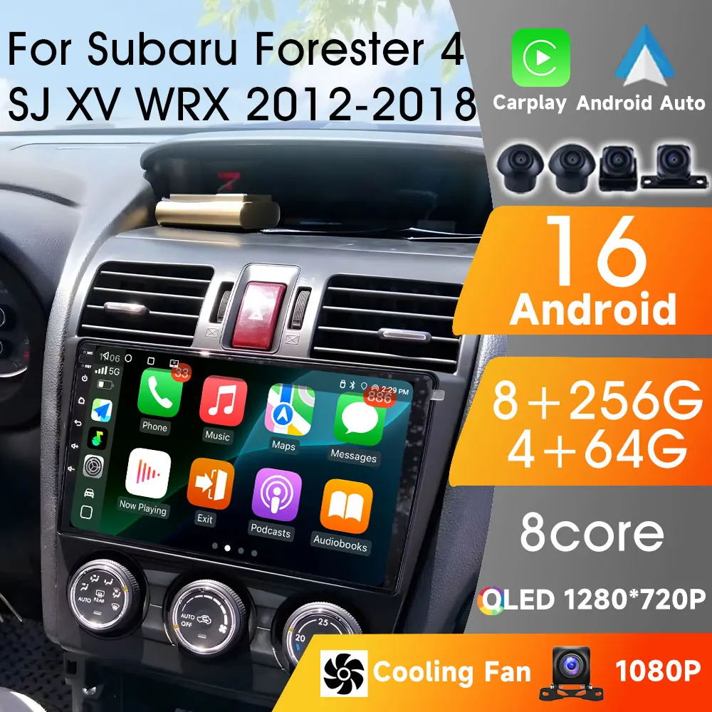 Carplay Android Auto Wireless Bluetooth Android 16 Player For Subaru ...