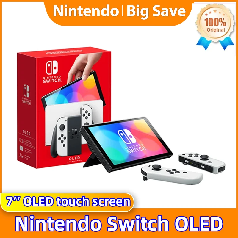 Nintendo-Switch-OLED-64GB-ROM-Video-Game-Console-7-Touch-Screen-TV ...