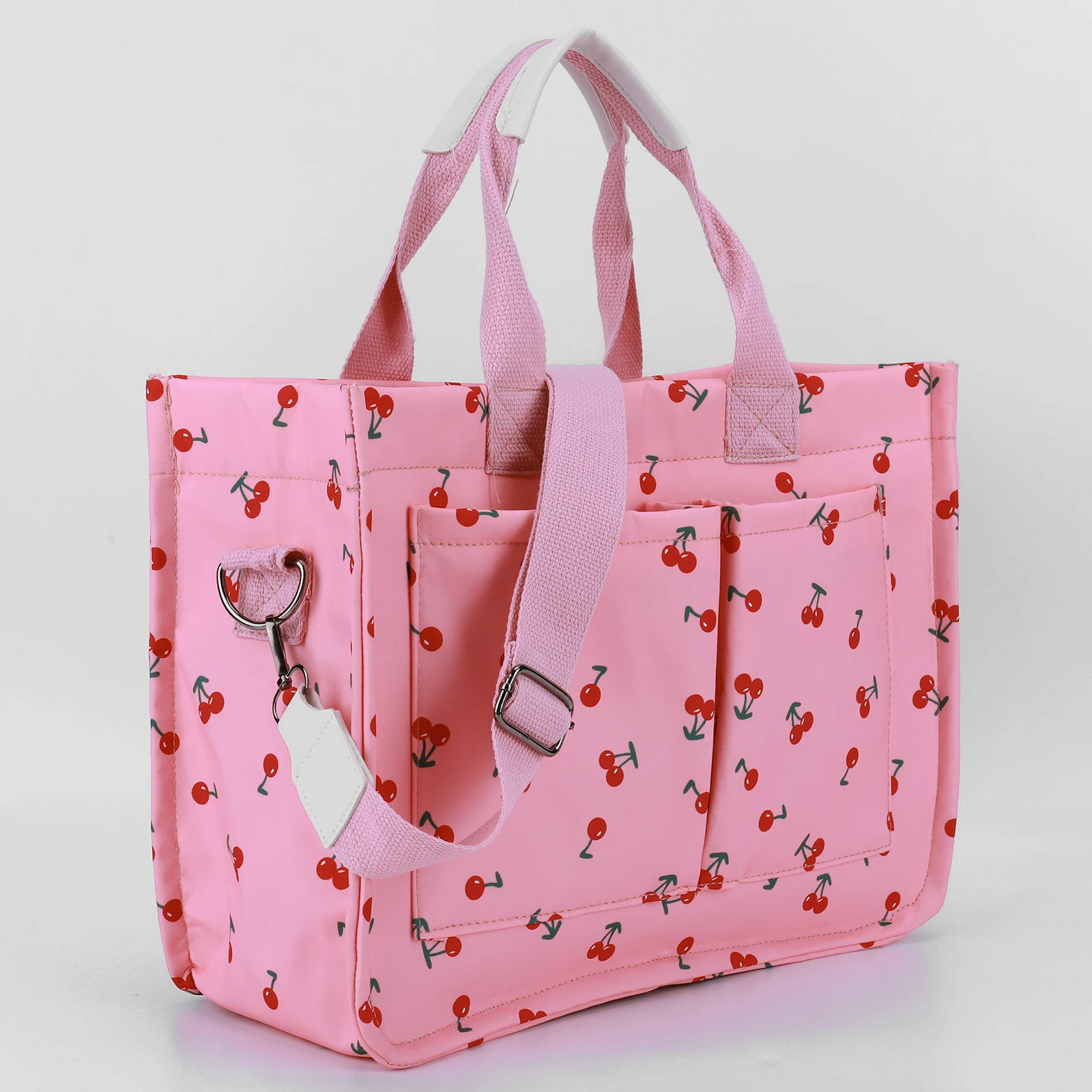 Women-Cherry-Pattern-Tote-Bag-Adjustable-Strap-Clutch-Lady-Large ...