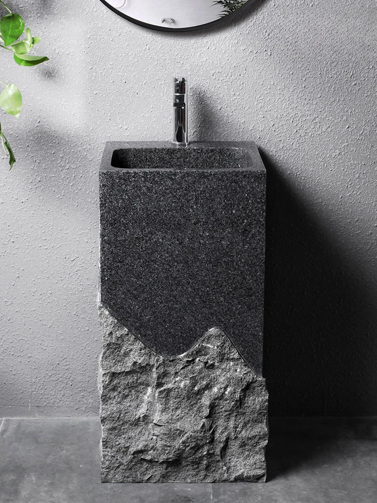 Stand Column Type Washbasin Balcony Toilet Floor Type Integrated Wash ...