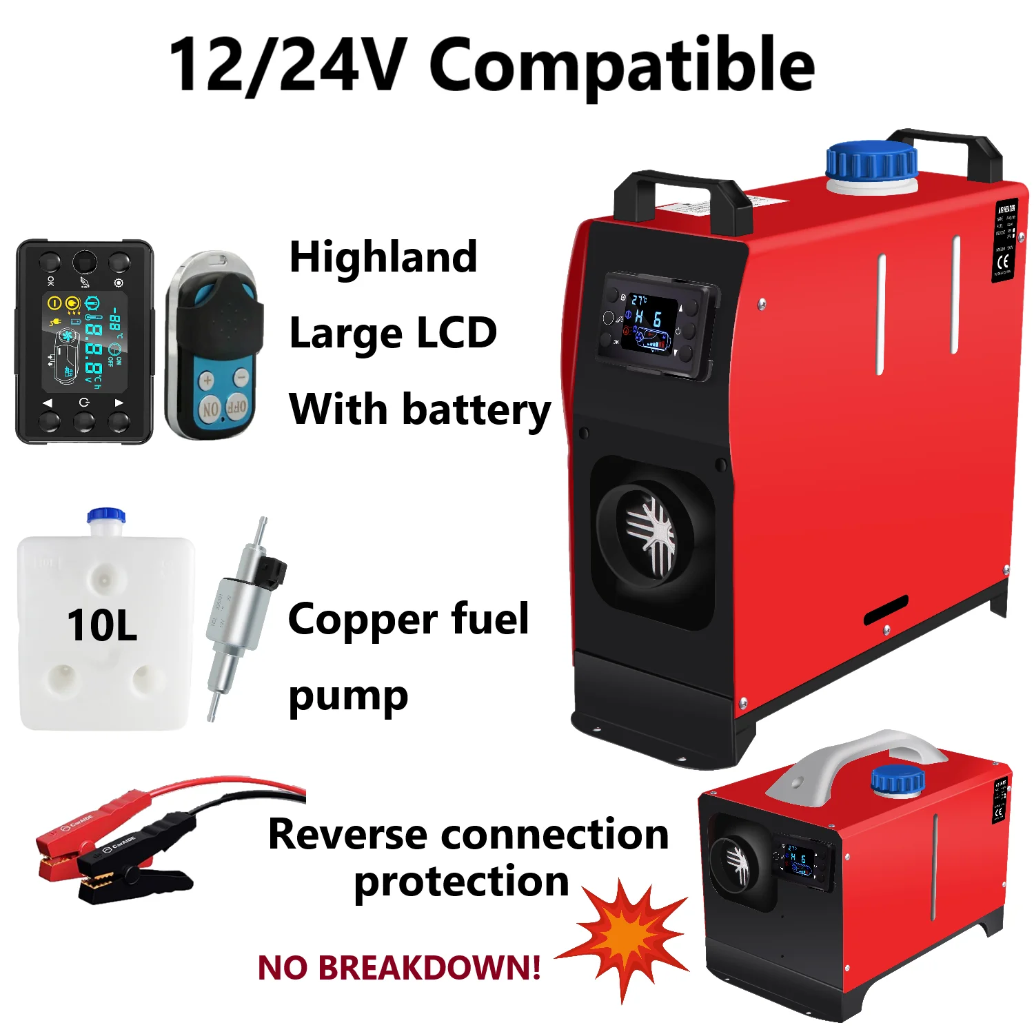Diesel-Air-Heater-12-24V-5-8KW-All-in-One-Bunk-Parking-Heater-w ...