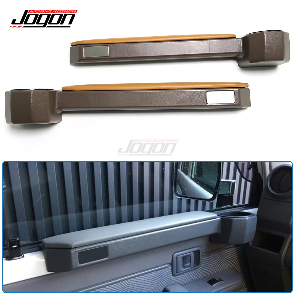 ABS-Leather-Car-Armrest-Storage-Box-Cover-For-Toyota-Land-Cruiser-Pick ...