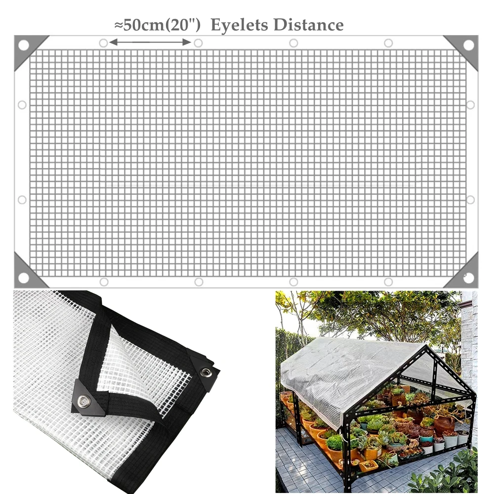 0.35mm Rainproof PE Tarpaulin Mesh Reinforced Rainproof Cloth Pergolas ...