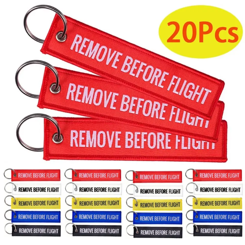 20Pcs-Remove-Before-Flight-Keychain-Aviation-Gifts-Tag-Keychains-for ...