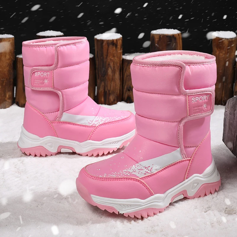 Winter-Outdoor-Children-Boots-Princess-Elegant-Girls-Shoes-Water-Proof ...