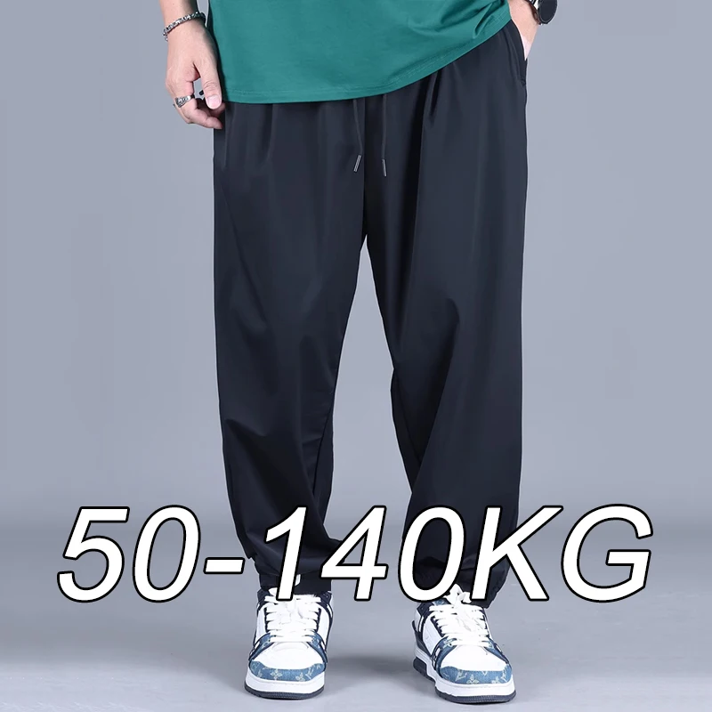 Plus Size 7XL 8XL 9XL Men Joggers Pants Summer Large Size Sweatpants ...