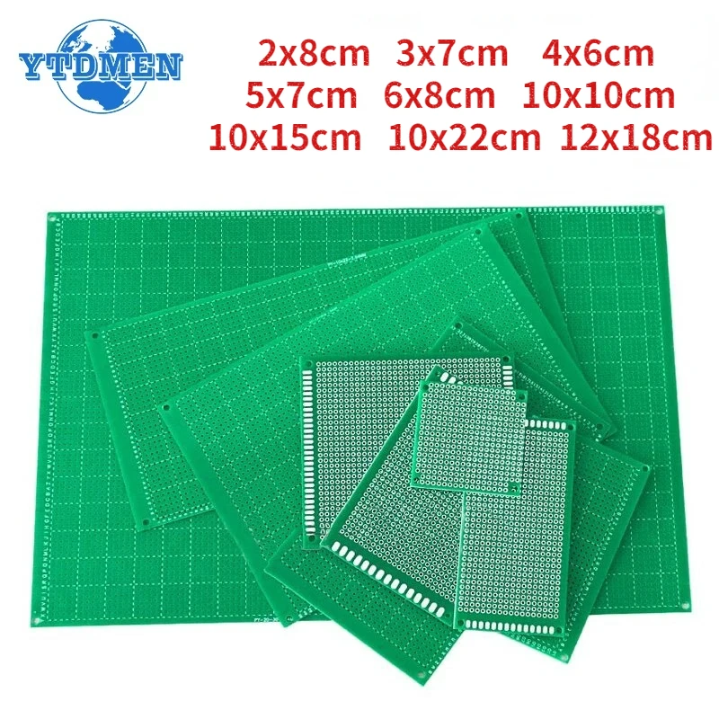 1PCS-Prototype-PCB-Board-Protoboard-5x7cm-6x8cm-10x15cm-10x22cm-Single ...