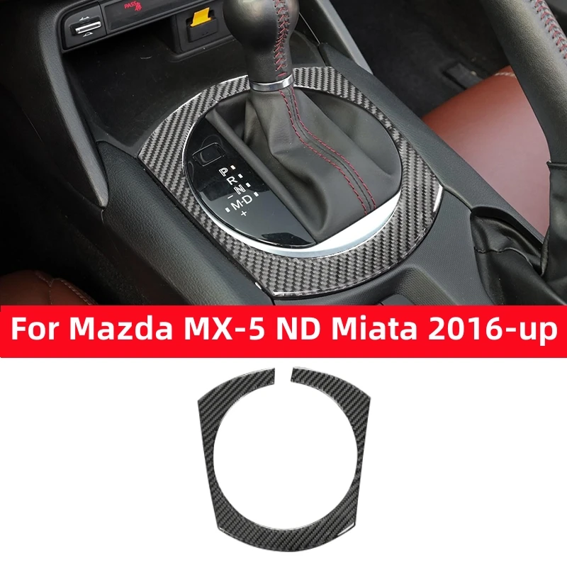 For Mazda MX-5 ND Miata 2016-2022 MX5 Car Gear Shift Surround Carbon ...