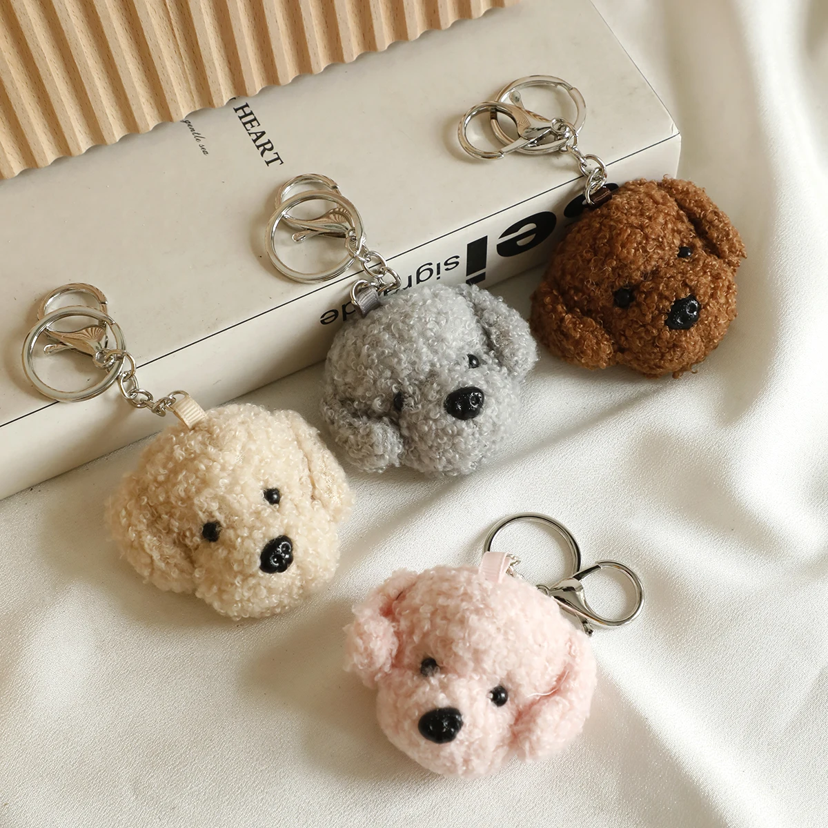 Cute-Teddy-Dog-Keychain-Plush-Bag-Charm-Key-Chain-Car-Keyring-Cartoon ...