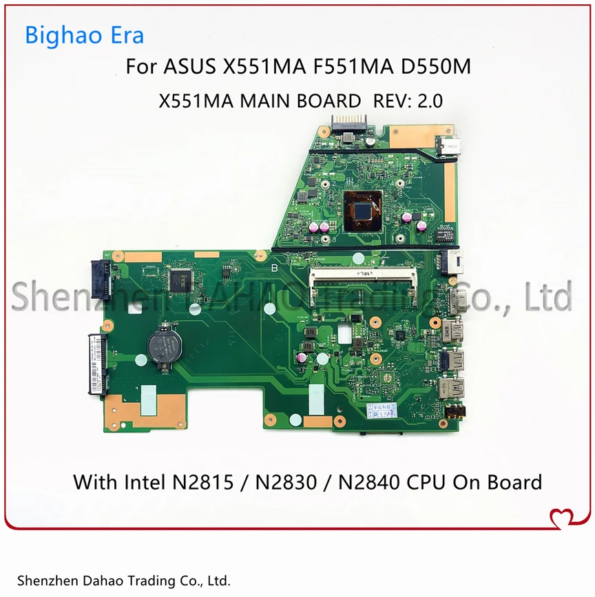 New-Original-For-ASUS-X551MA-X551M-Laptop-Motherboard-With-Intel-N2815 ...
