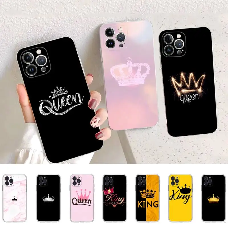 Crown-of-emperor-and-empress-Phone-Case-Silicone-Soft-for-iphone-14-13 ...