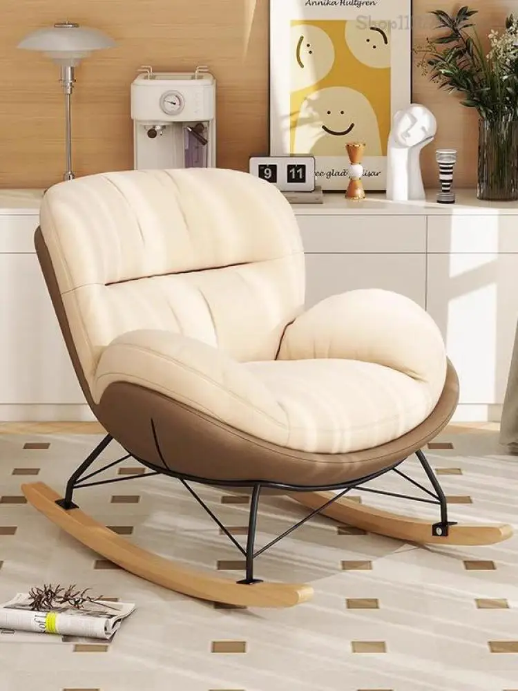 Eggshell-Rocking-Chair-Recliner-Adult-Balcony-Home-Living-Room-Light ...