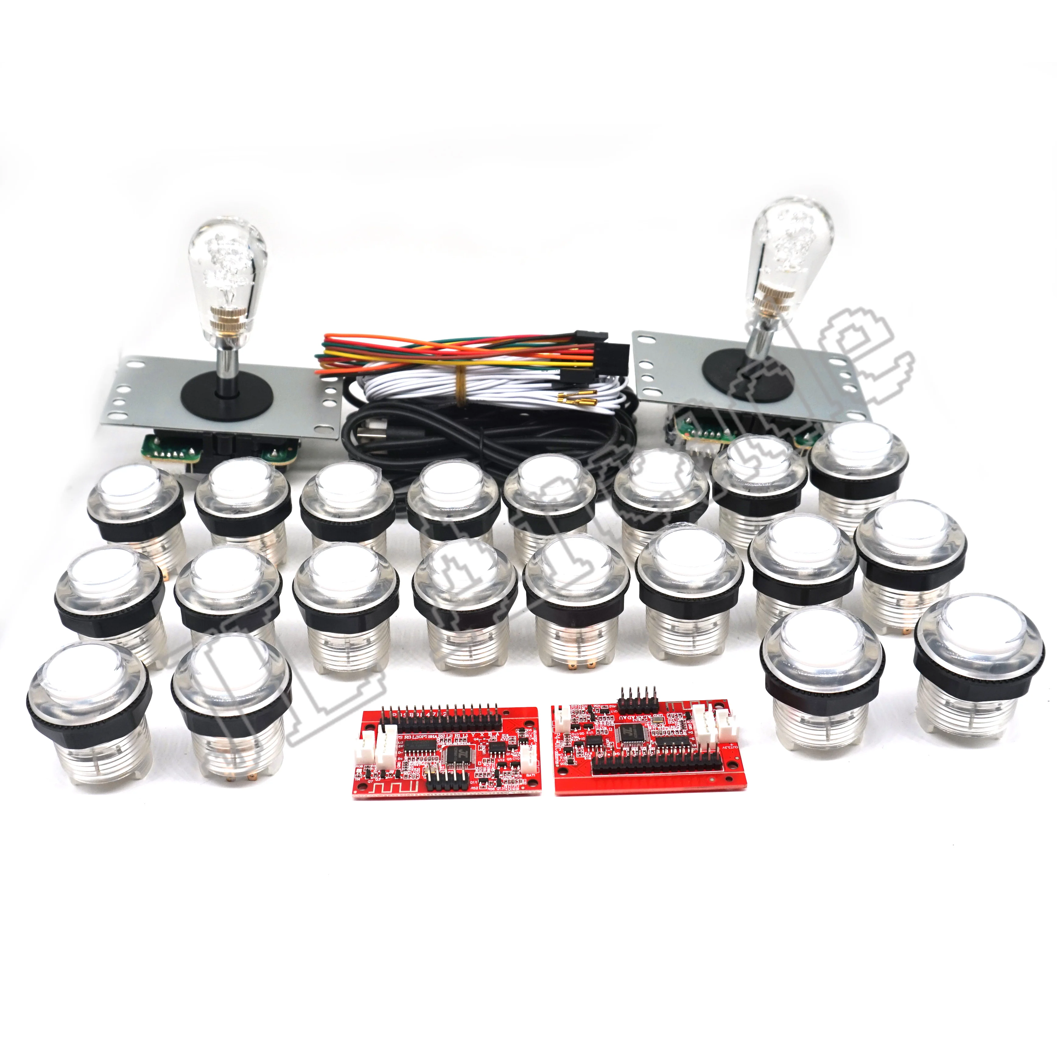 Arcade-DIY-Kit-LED-colorful-button-Joysticks-USB-encoder-controller-for ...
