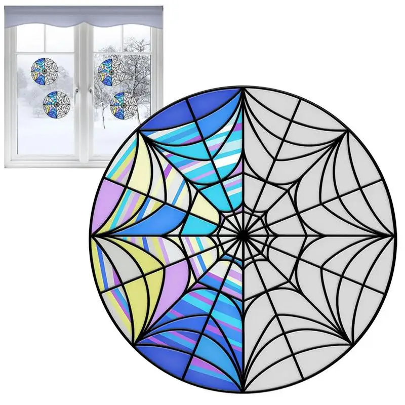 Wednesdays Addams Window Cling Spider Web Waterproof Decal Wall ...