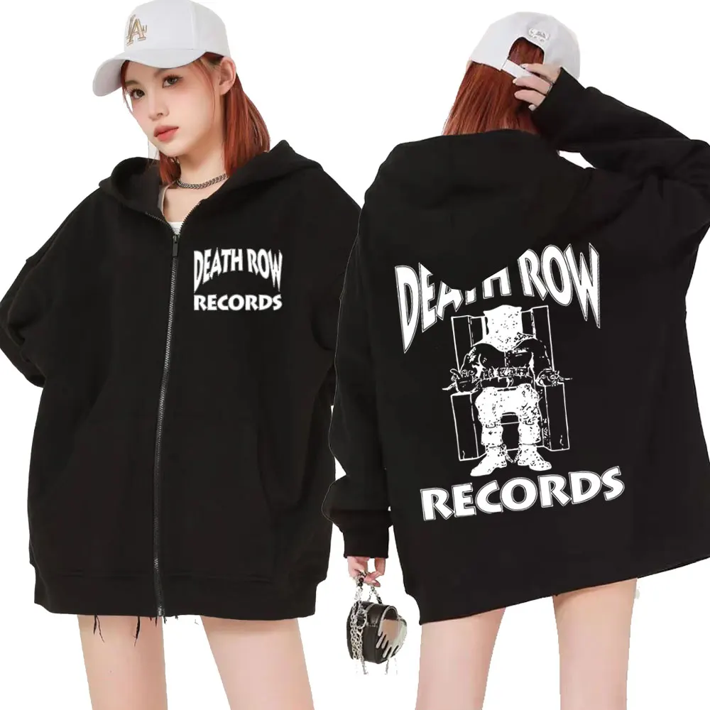 Sudadera-con-capucha-con-cremallera-de-Death-Row-Records-para-hombre ...