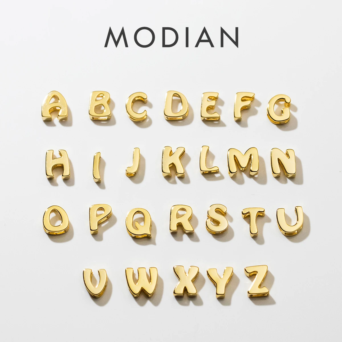 MODIAN-925-Sterling-Silver-Minimalist-26-Letters-Pendant-Necklace ...