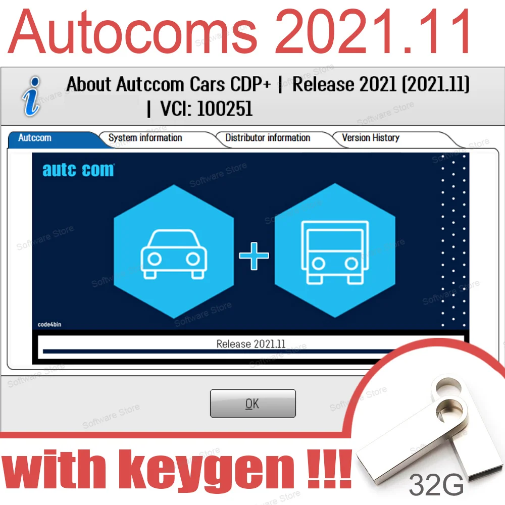 Neueste diagnose software autocoms 2021,11 mit keygen codierungen obd2 ...
