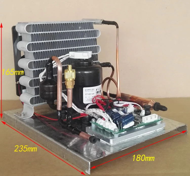 ST19C-DC-Mini-Condensing-units-DC-12V24V48V-with-compressor-condenser ...