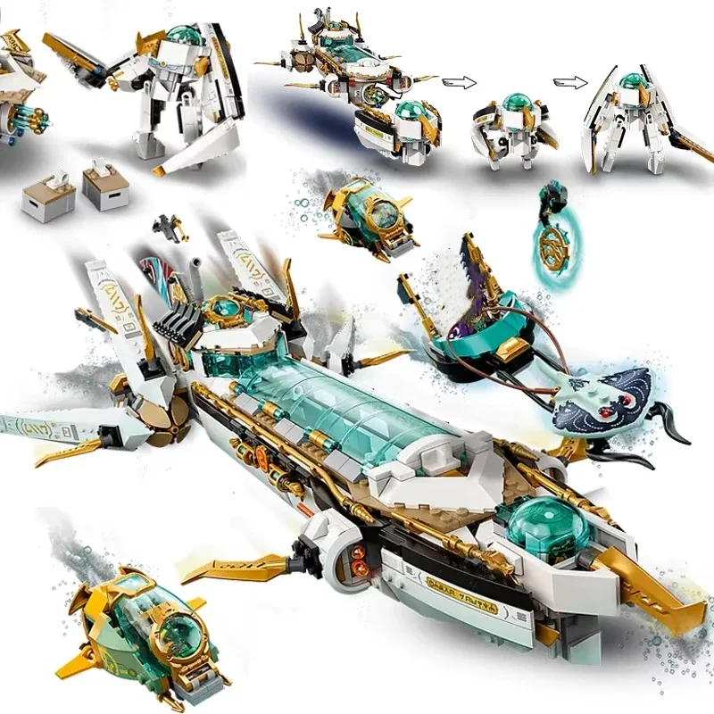 Compatible MOC Sets Ninja Series Building Blocks Hydro Ship Bounty ...