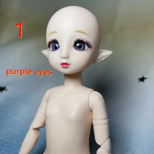 30cm Girls DIY Doll BJD Doll Makeup Doll Head or Whole Doll 22 Joints ...