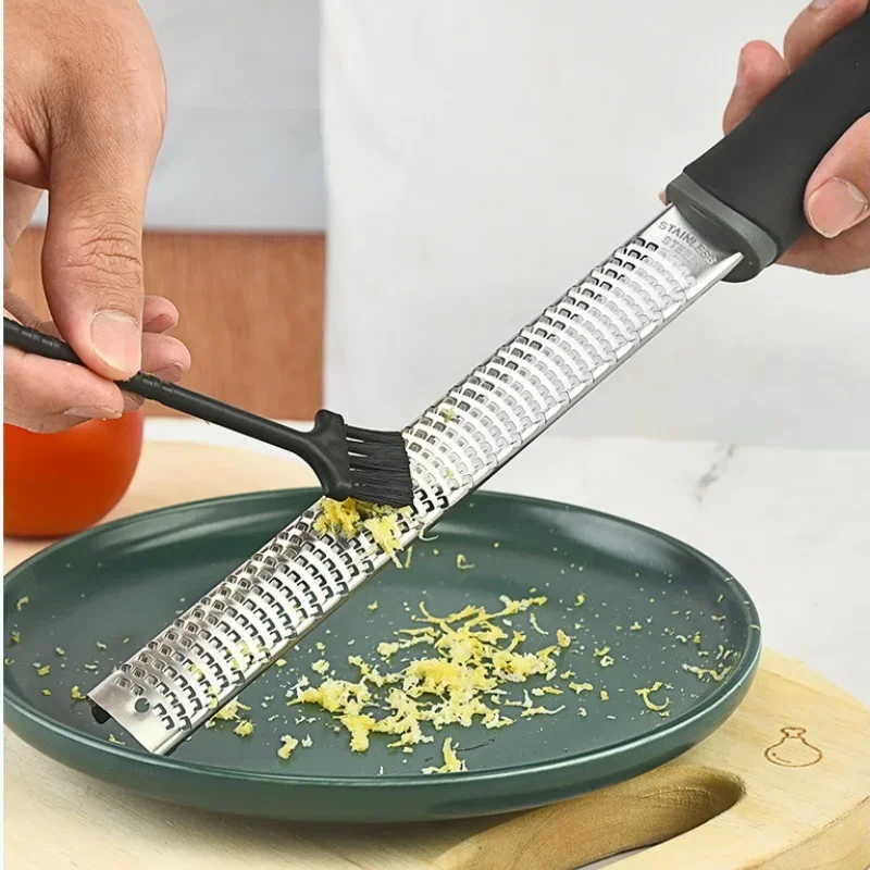 Stainless Steel Cheese Grater Plastic Anti Slip Handle Chocolate Lemon ...