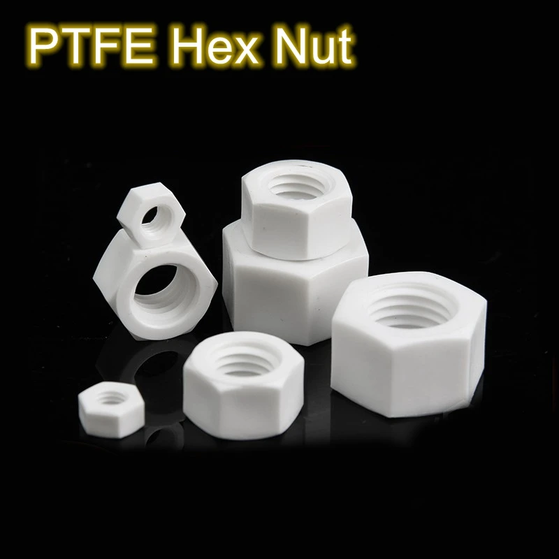 Ptfe Hex Nut M4--m20 White Color - Nuts - AliExpress