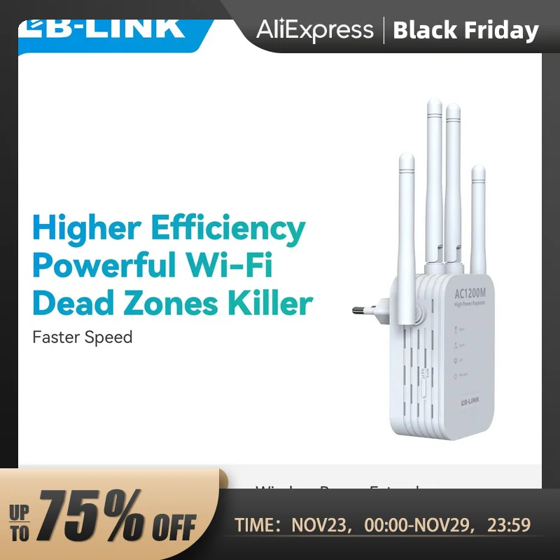 LB-LINK-Repetidor-1200M-Dual-Band-Wifi-Wireless-Signal-Amplificador ...