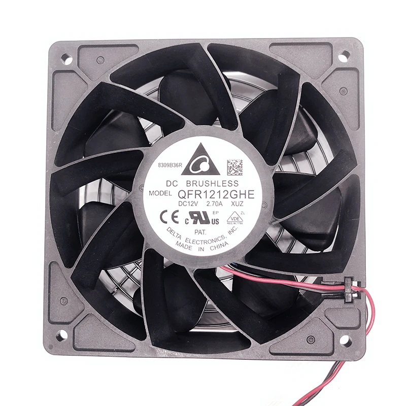 original for Delta 12cm violent high air volume cooling fan QFR1212GHE ...