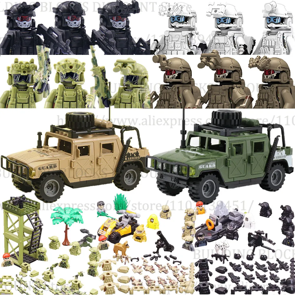 MOC-Military-Special-Forces-Figures-Soldier-Building-Blocks-Police ...
