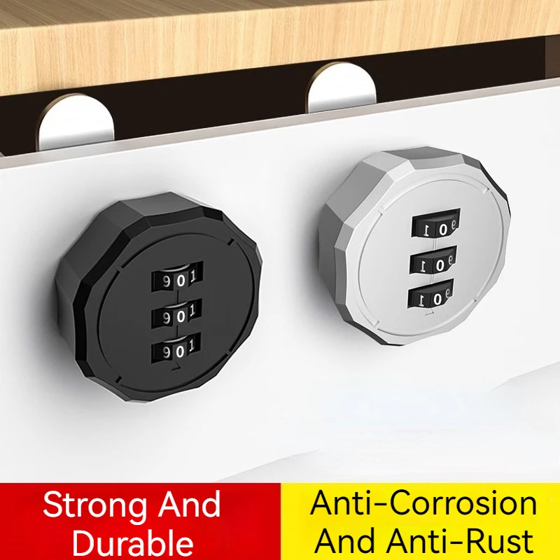 Password-Cabinet-Lock-Black-Silver-Zinc-Alloy-Password-Locks-Security ...