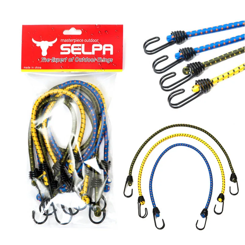 60cm-Bungee-Cord-Outdoor-Camping-Elastic-Rubber-Tent-Rope-with-Hooks ...