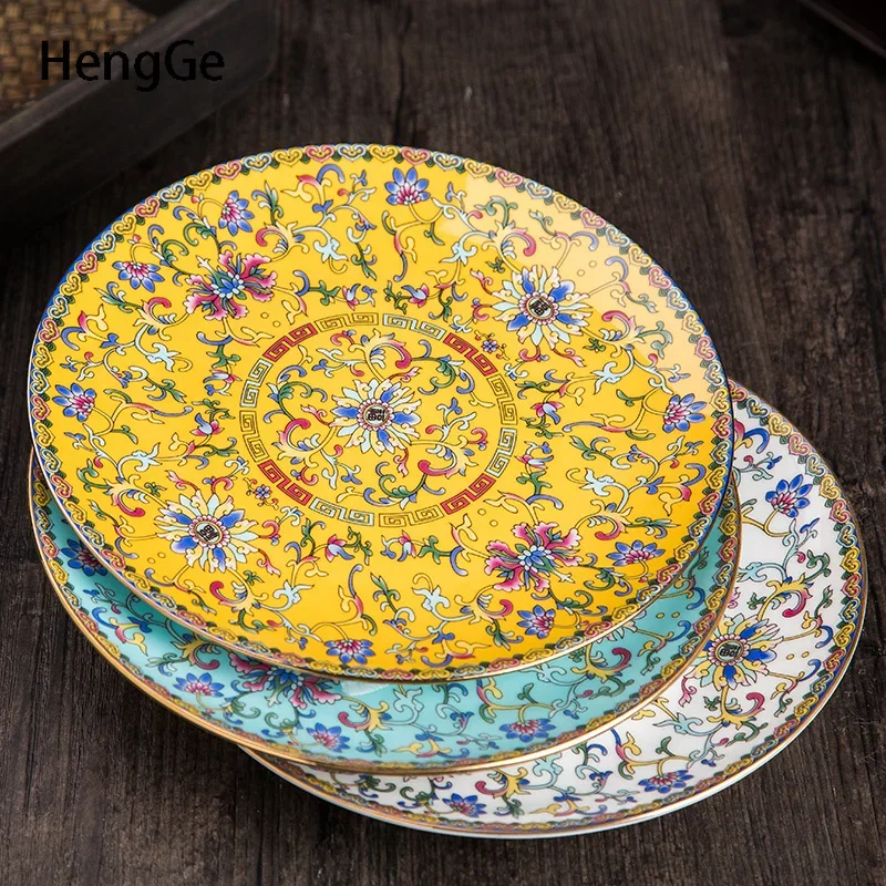 Creative-Gold-Stroke-Ceramic-Dinner-Plate-Dinner-Steak-Dishes-Hotel-Tableware-Serving-Tray ...