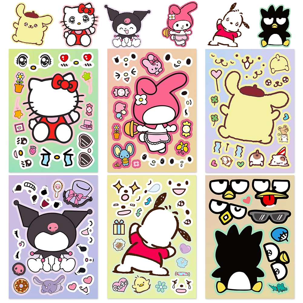 Hello Kitty Kuromi Face