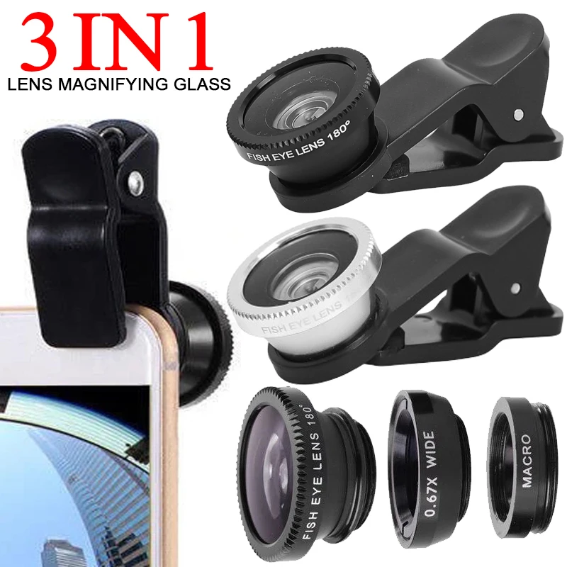 3-in-1-Mobile-Phone-Lens-Wide-Angle-Magnifying-Glass-Fish-Eye-4K-Phones ...