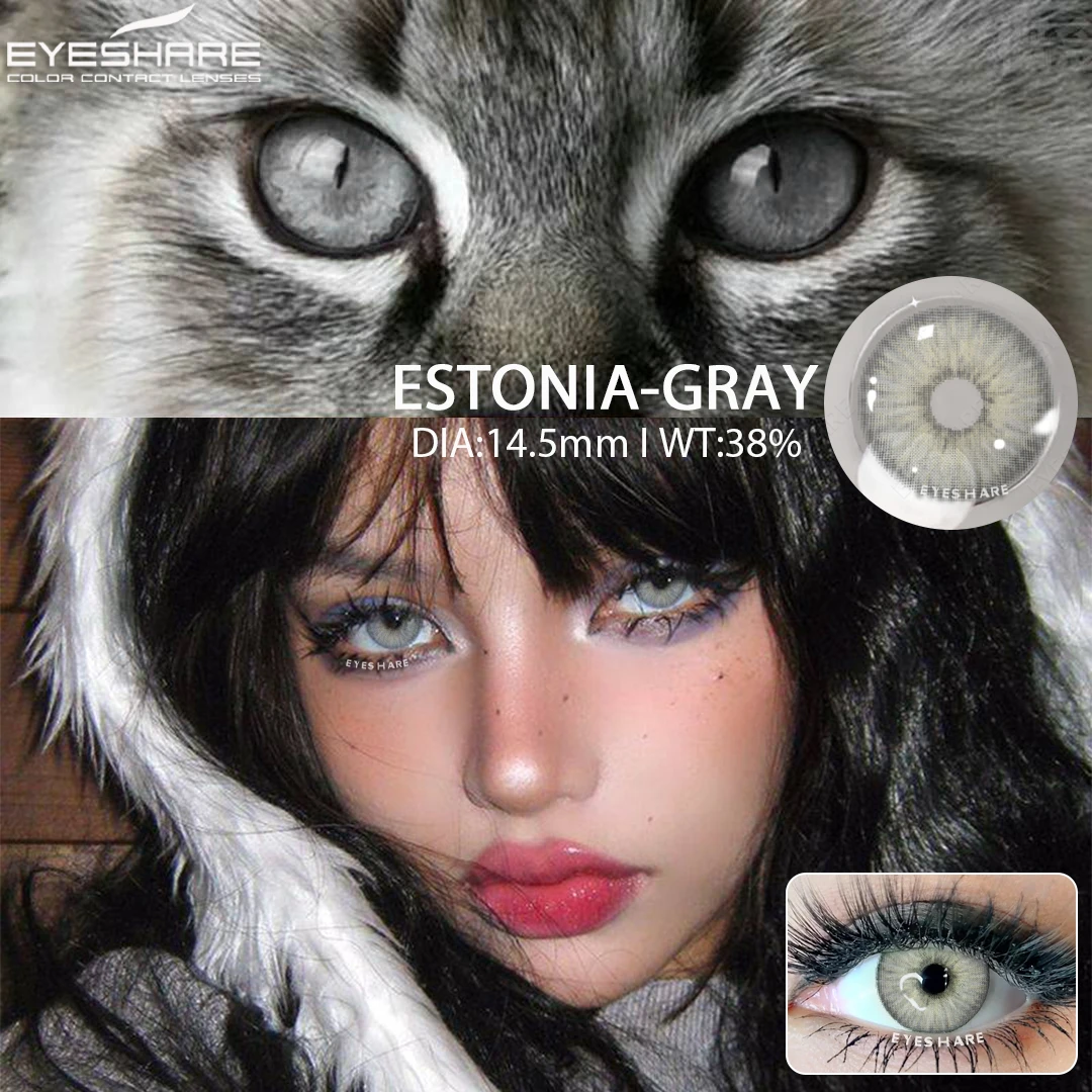 EYESHARE-Colored-Contacts-Lenses-Fashion-Grey-Lense-Brown-Contact-Blue ...
