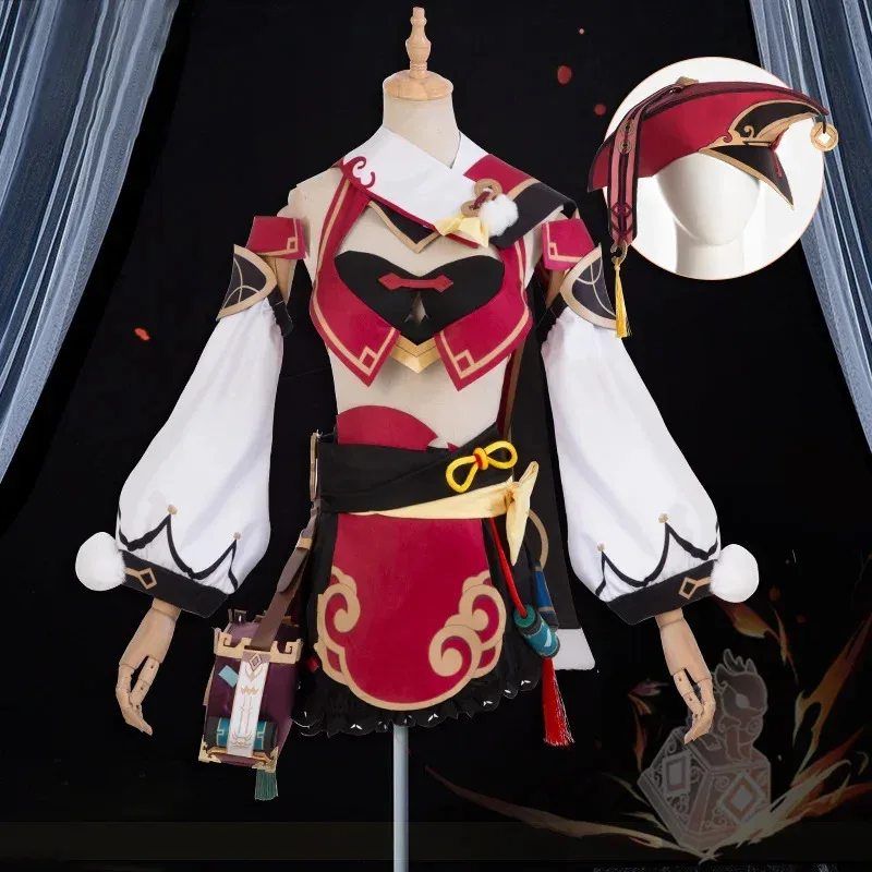 Juego Genshin Impact YanFei disfraz de Cosplay Yan Fei trajes sexys con ...
