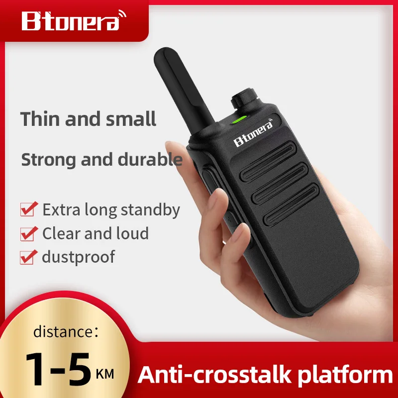 Btonera Walkie-Talkie Remote Mini Outdoor Radio Hand Station Hotel Site ...
