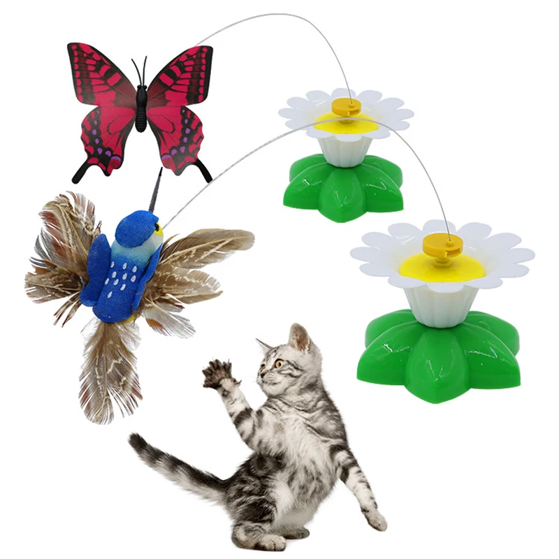 Rotating-Electric-Flying-Butterfly-Colorful-Interactive-Cat-Dog ...