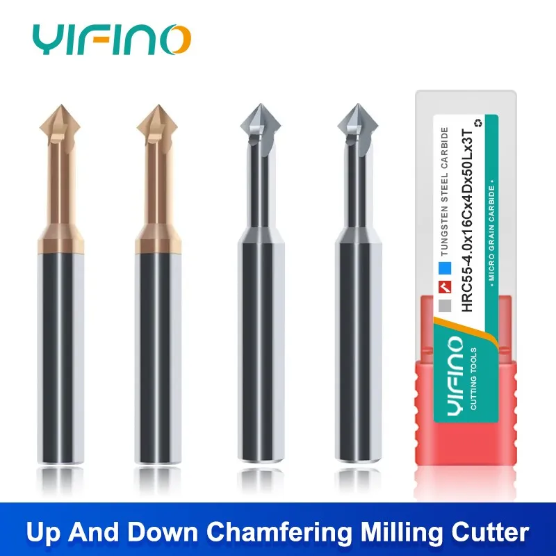 YIFINO-Carbide-90-Up-And-Down-Chamfering-Tool-Pointed-Steel-Aluminum ...