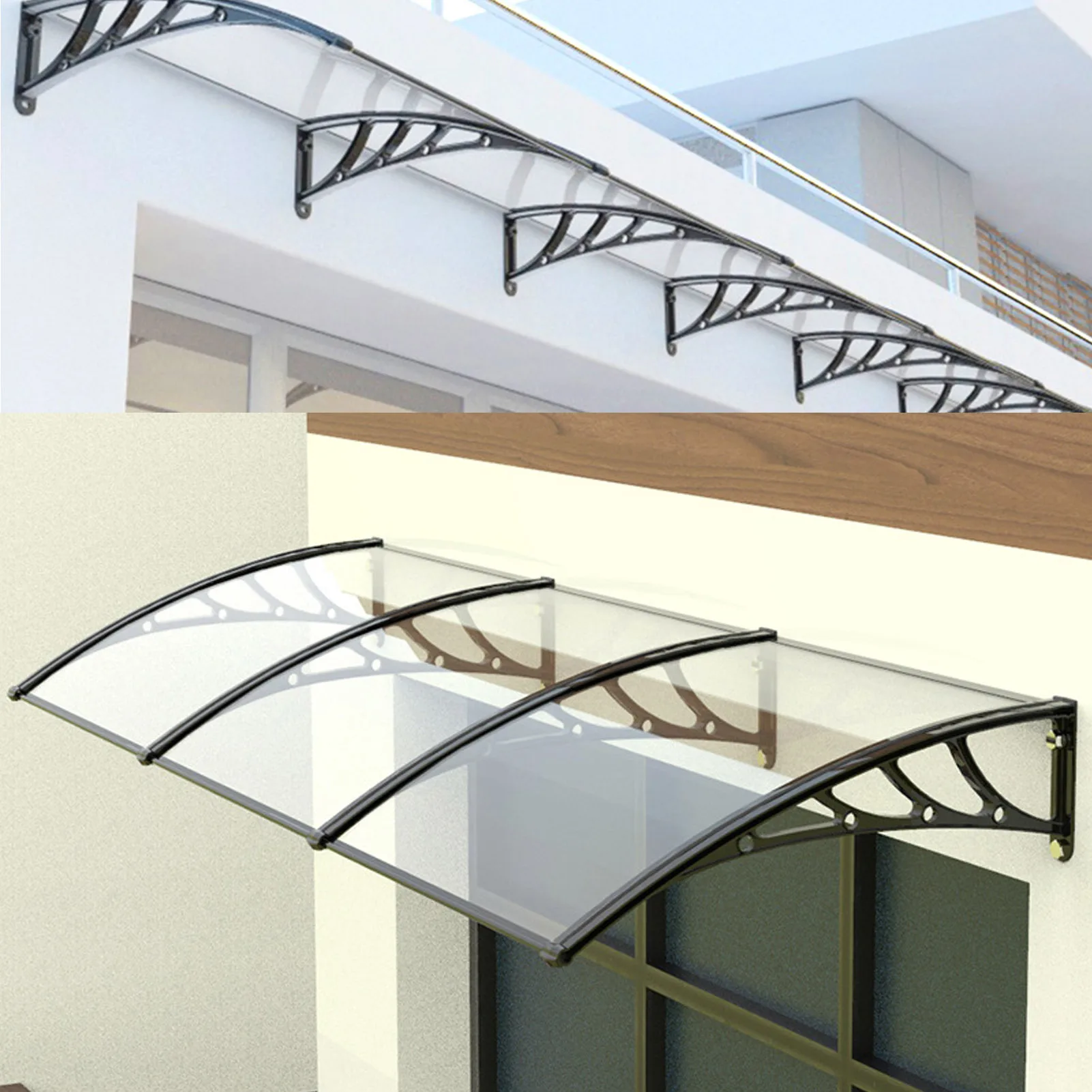 Window-Balcony-Awning-Bracket-Durable-PLastic-Material-Canopy-Brackets ...