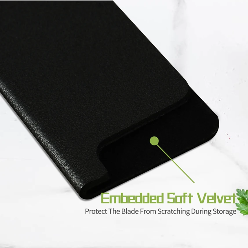 Gaine de couteau de cuisine - D[E43911408] - Velours ABS - Protection ...