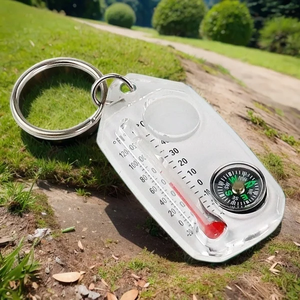 Keyring-Compass-Thermometer-Key-Fob-Navigate-Coordinate-Direction ...