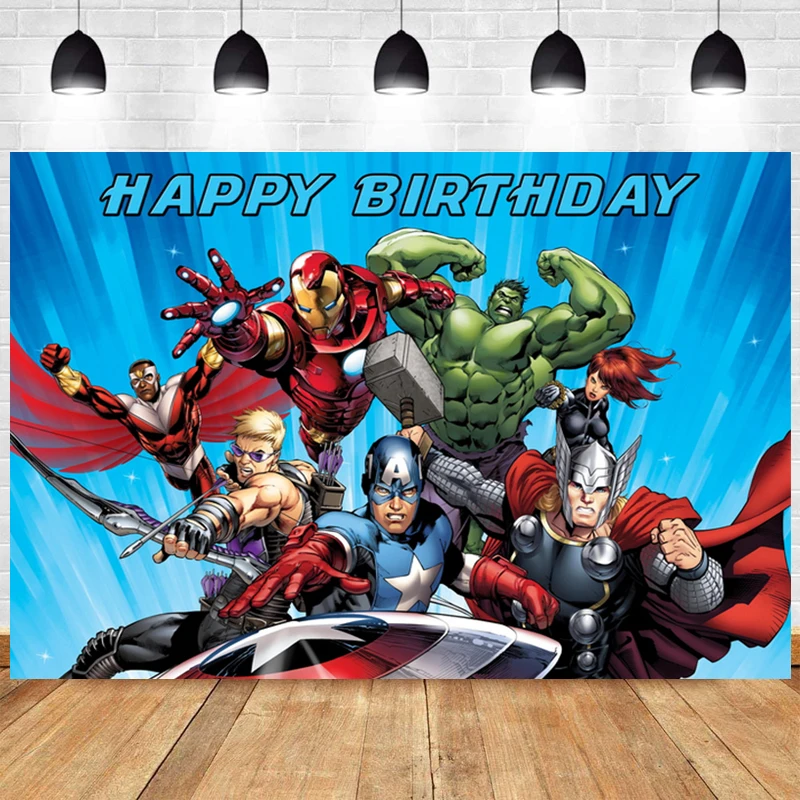 Avengers Happy Birthday Banner