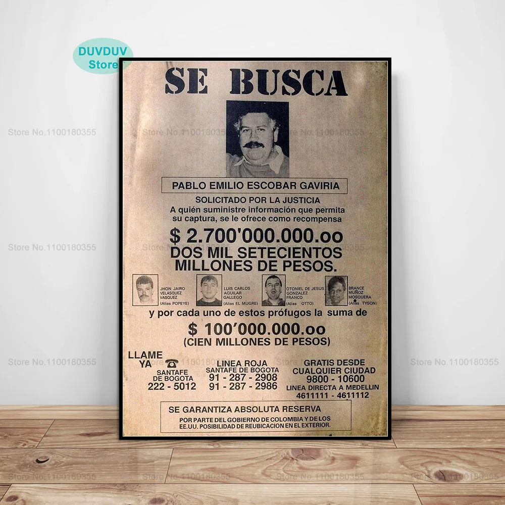 P-ster-de-Pablo-Escobar-Narcos-Character-Legend-M-xico-impresiones-de ...