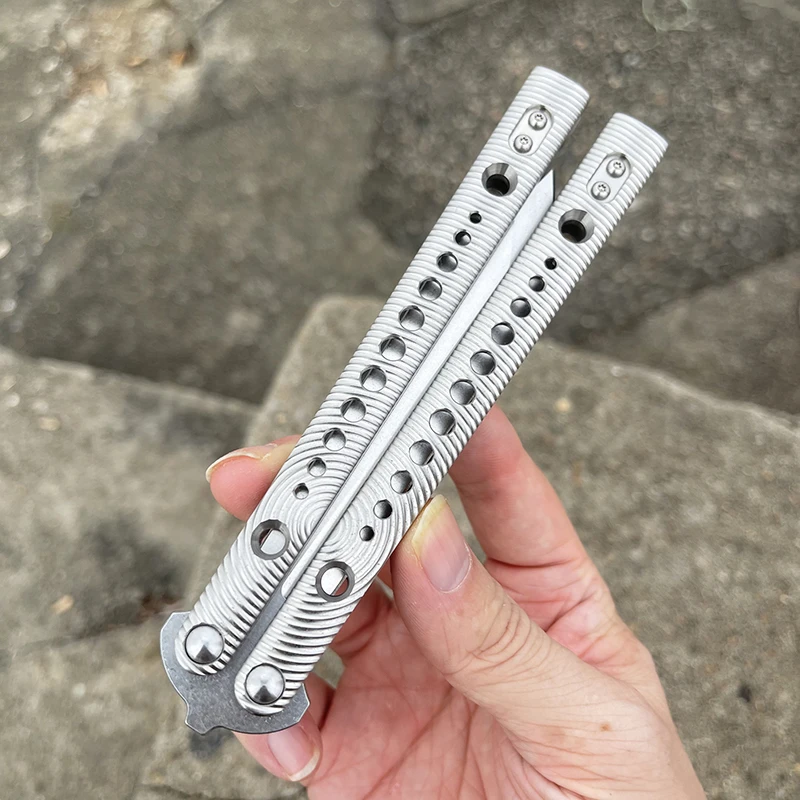 Baliplus Clone Titanium Ripple BRS Replicant REP Balisong Trainer ...